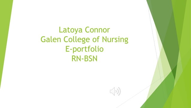 Nursing E-portfolio RN-BSN overview.pptx | Healthcare Industry | Industries
