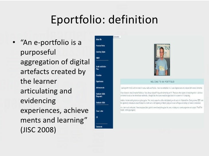 Eportfolios