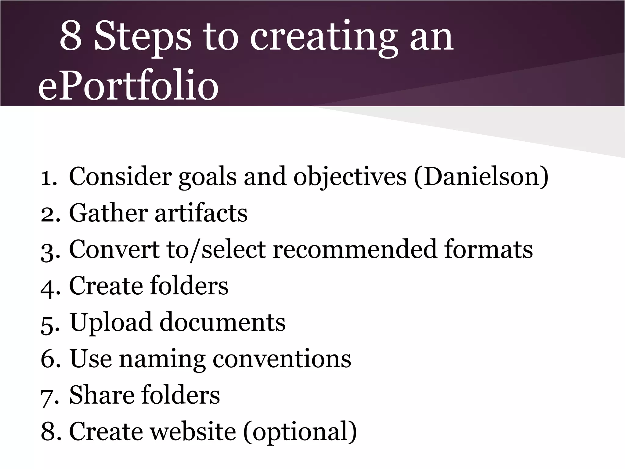 ePortfolio Staff Development | PPT