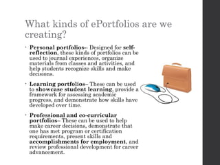 E portfolios | PPT | Professional School | Postgraduate Education