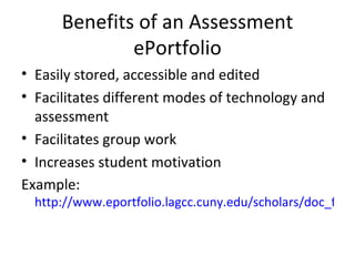Thinking about implementing e-portfolio in education | PPT | Educational Assessment | Education