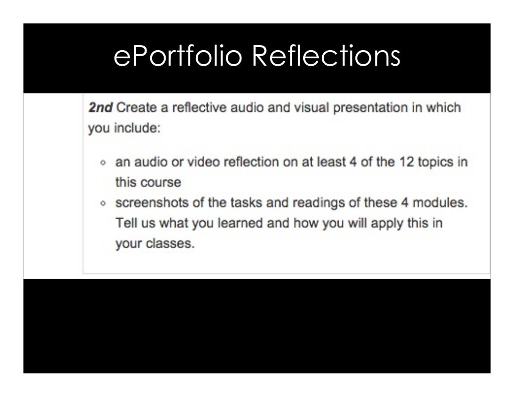 ePortfolio Reflections