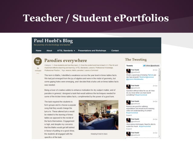 ePortfolios for authentic learning