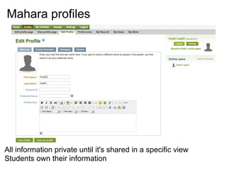 E portfolios in Moodle and Mahara | PPT