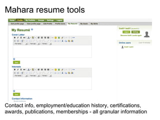 E portfolios in Moodle and Mahara | PPT