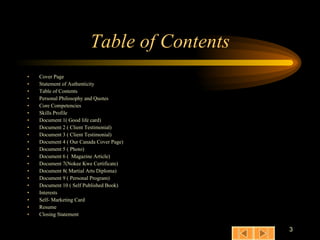 E Portfolio Slide Show | PPT