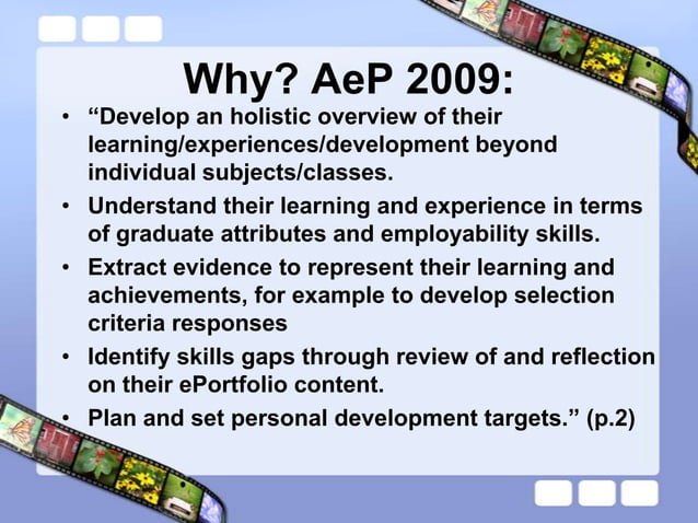 E portfolios to assess and develop professional competency in speech ...