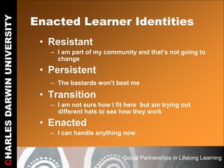 The enacted learners identities Framework: the potential e-portfolios ...