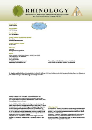 EPOS 2020 Rhinosinusitis and Nasal Polyps | PDF