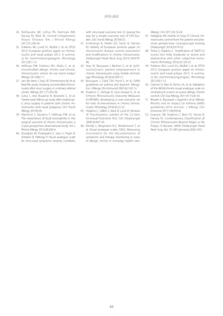 EPOS 2020 Rhinosinusitis and Nasal Polyps | PDF