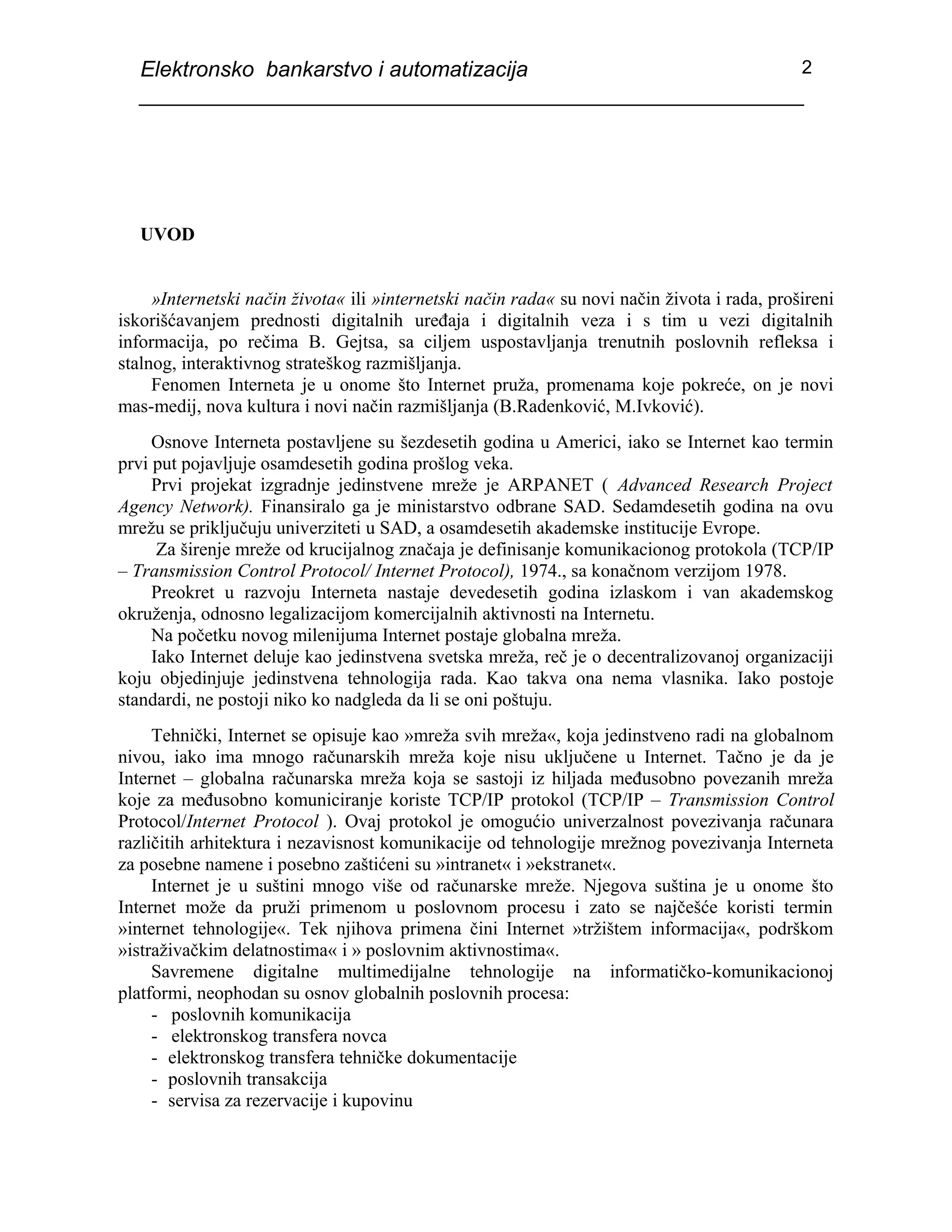 E poslovanje i automatizacija | DOC