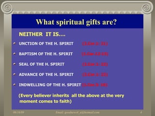 What Spiritual Gifts are? | PPT