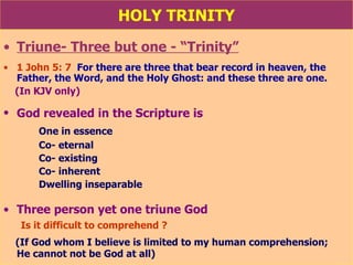 HOLY TRINITY | PPT