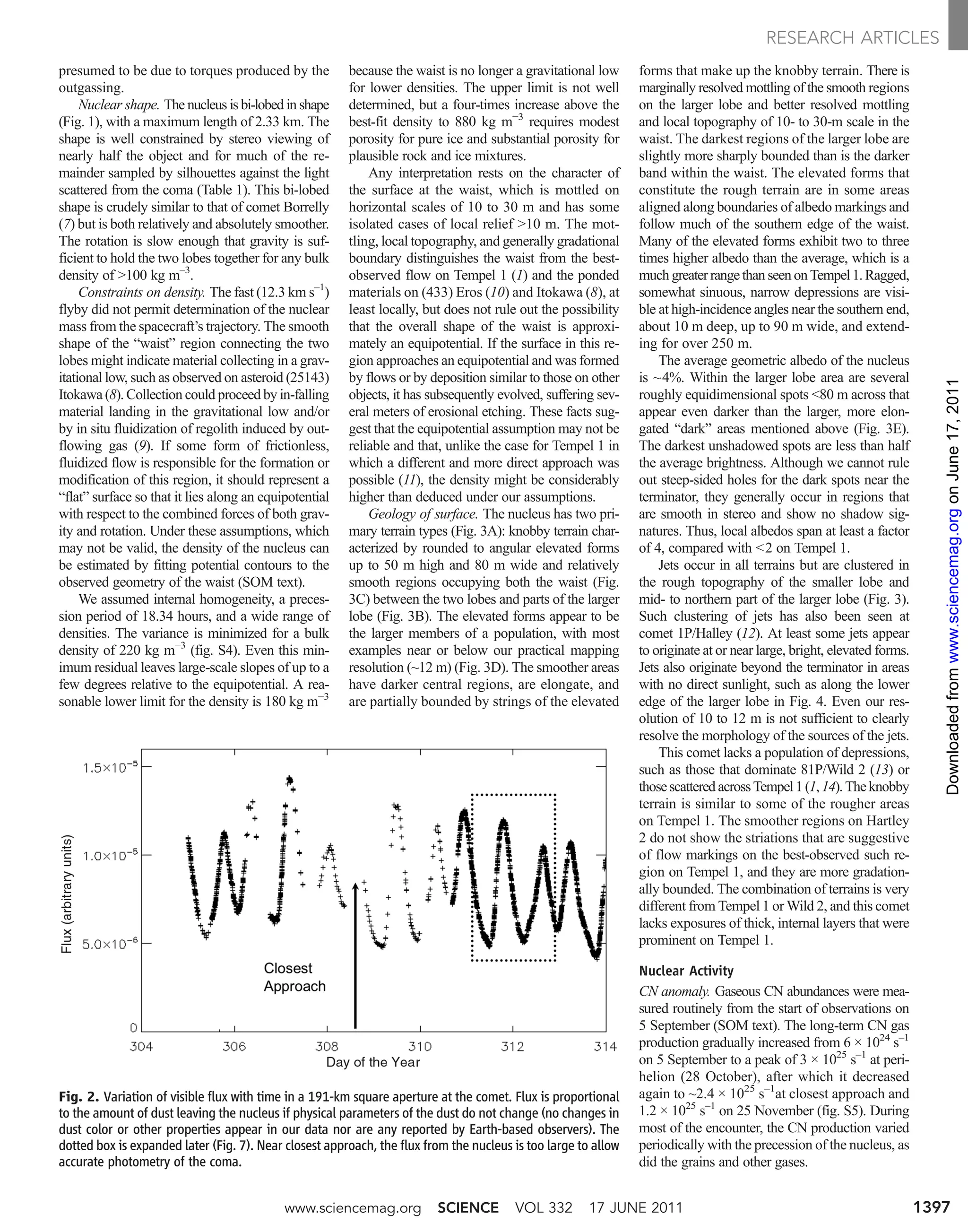 Epoxi at comet hartley | PDF | Space and Astronomy | Science