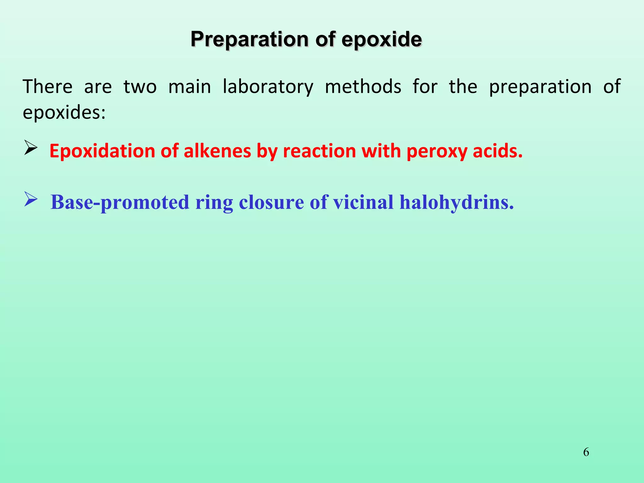 Epoxide | PPT | Chemistry | Science