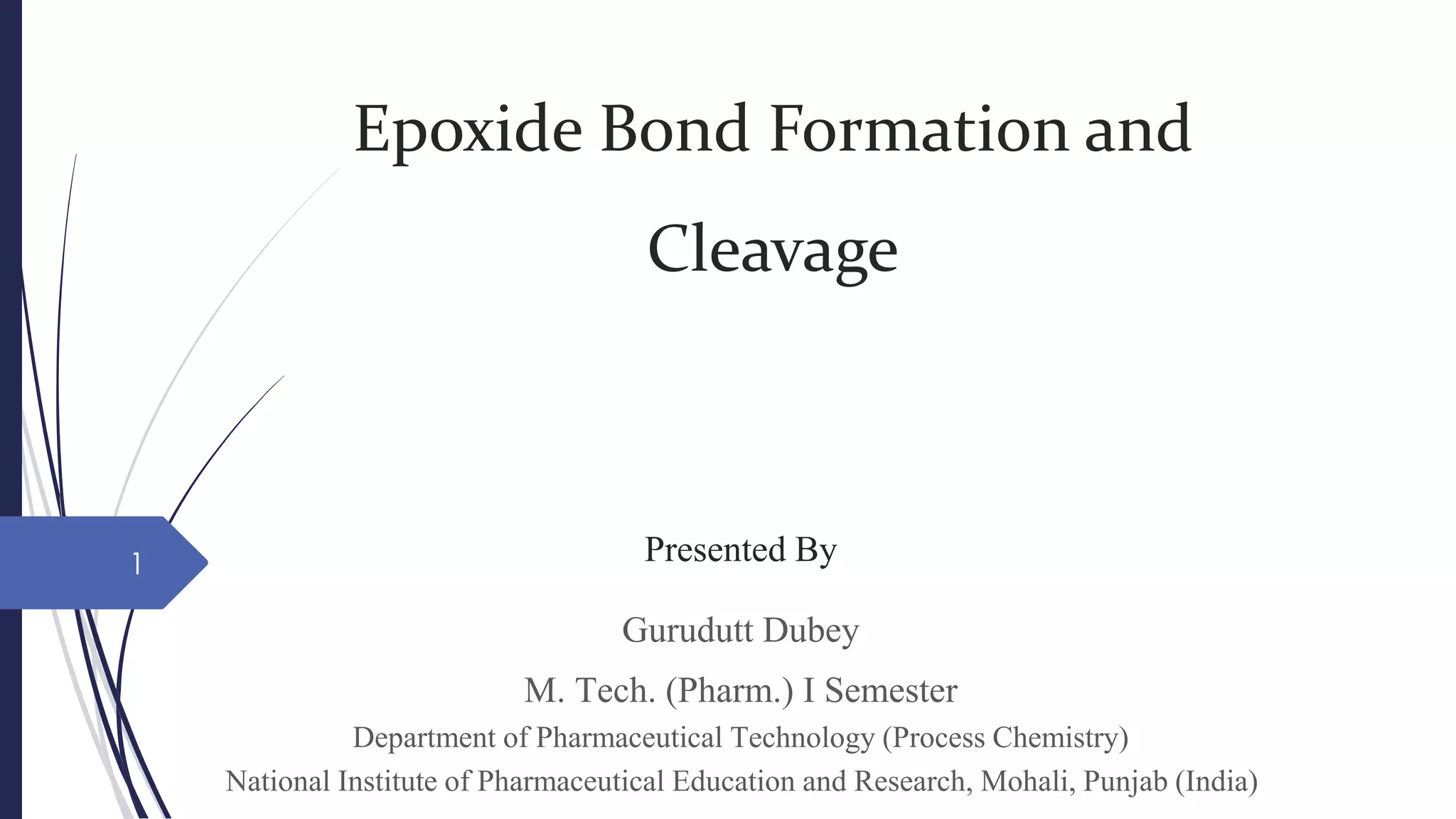 Epoxide bond formation and cleavage | PPSX