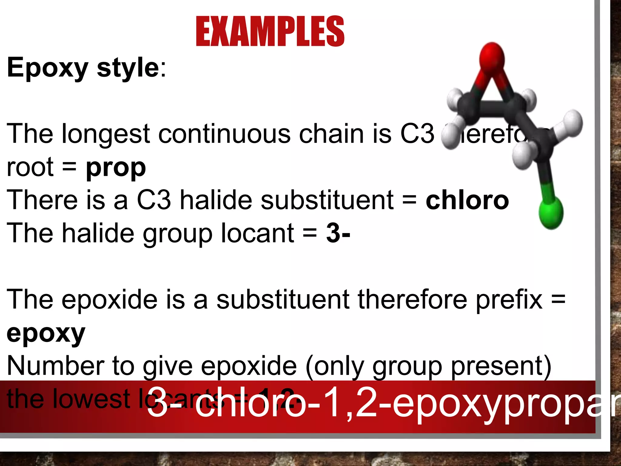 Epoxides (Functional Group) | PPT
