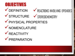 Epoxides (Functional Group) | PPT