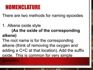 Epoxides (Functional Group) | PPT