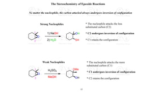 Epoxide, nomenclature, synthesis, ring opening, regio-selectivity | PPTX
