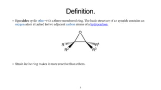 Epoxide, nomenclature, synthesis, ring opening, regio-selectivity | PPTX