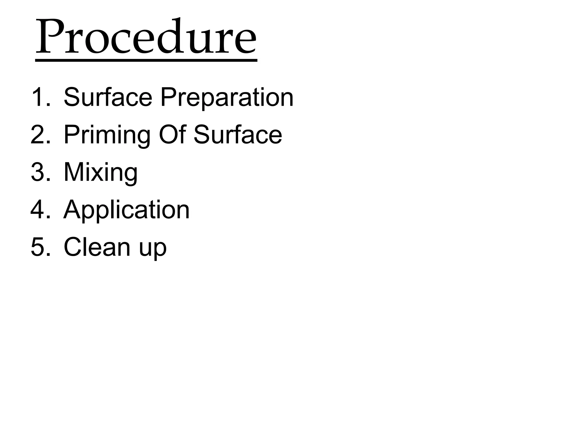 Epoxy Flooring Procedure | PPTX