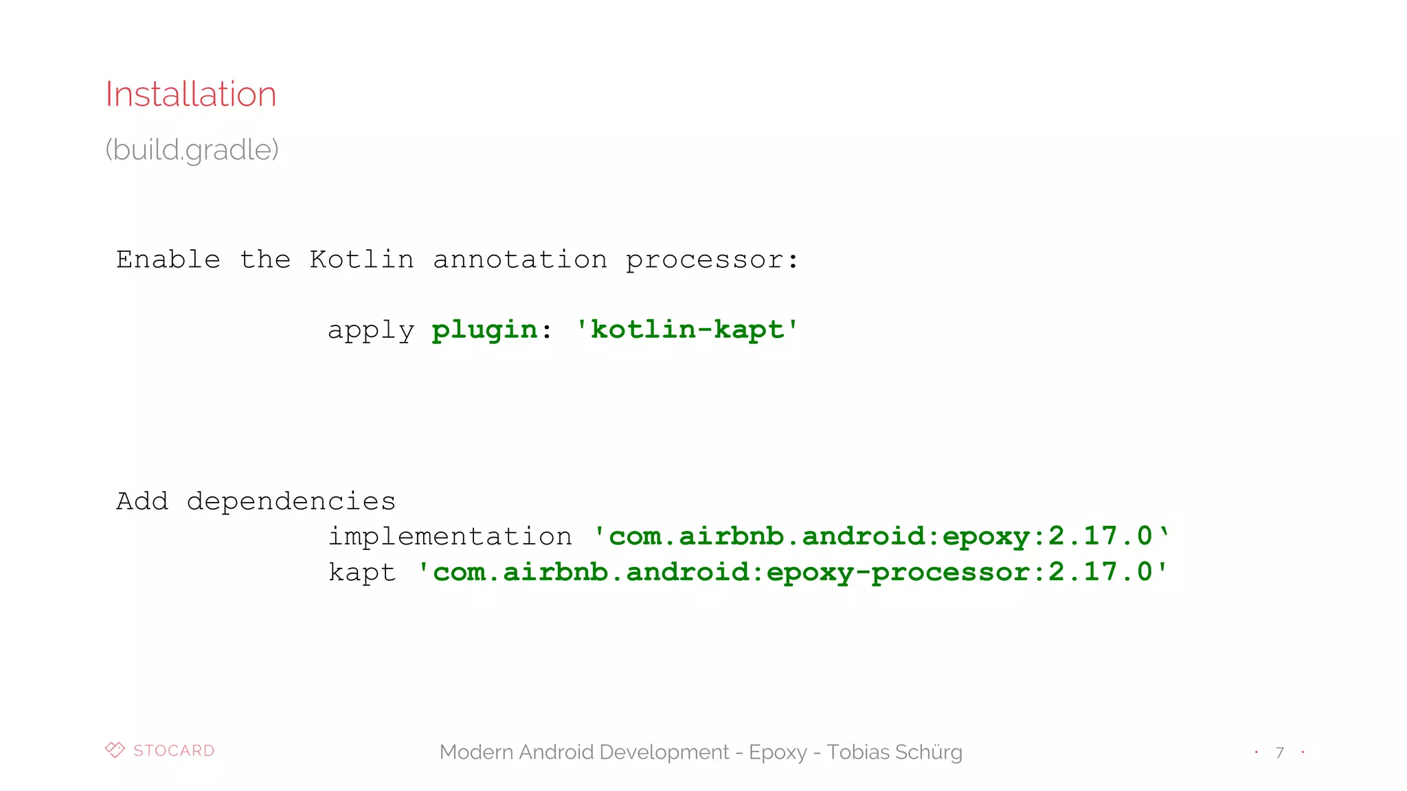 Modern Android Development - Epoxy | PPT