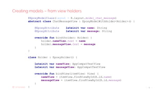Modern Android Development - Epoxy | PPT