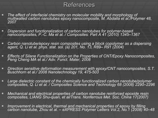 Epoxy/CNT nanocomposites | PPT