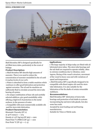 Epoxy Oilserv Marine Lubricants Product Brochure | PDF