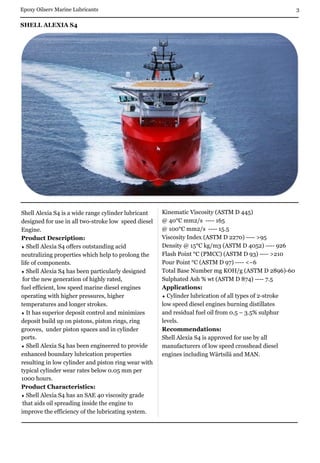 Epoxy Oilserv Marine Lubricants Product Brochure | PDF