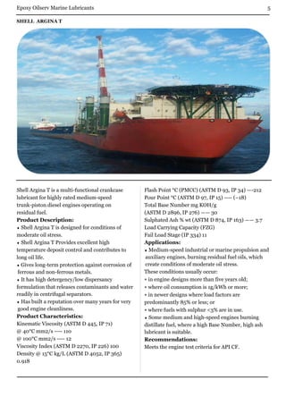 Epoxy Oilserv Marine Lubricants Product Brochure | PDF