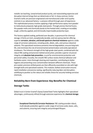 Epoxy Coated Tanks for Chemical Storage Securely Holds Corrosive ...