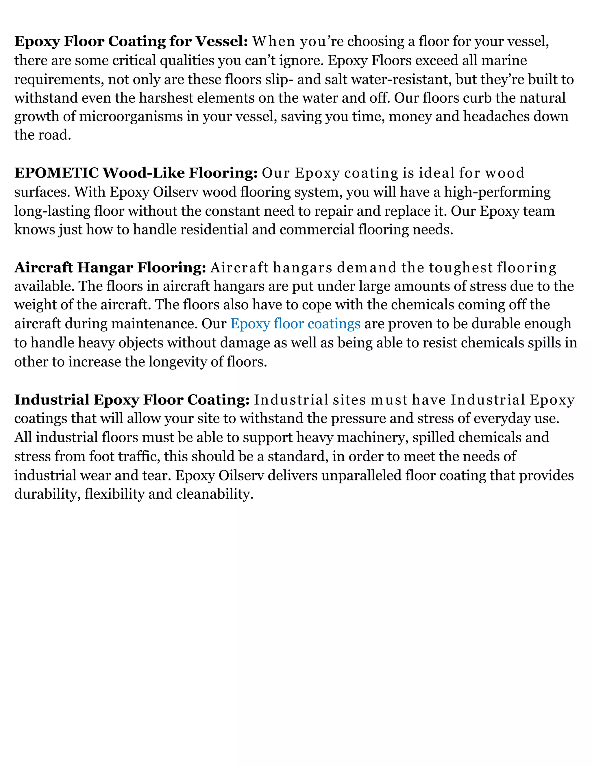 Epoxy Floor Brochure | PDF