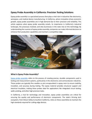 Epoxy Probe Assembly in California Precision Testing Solutions.pdf