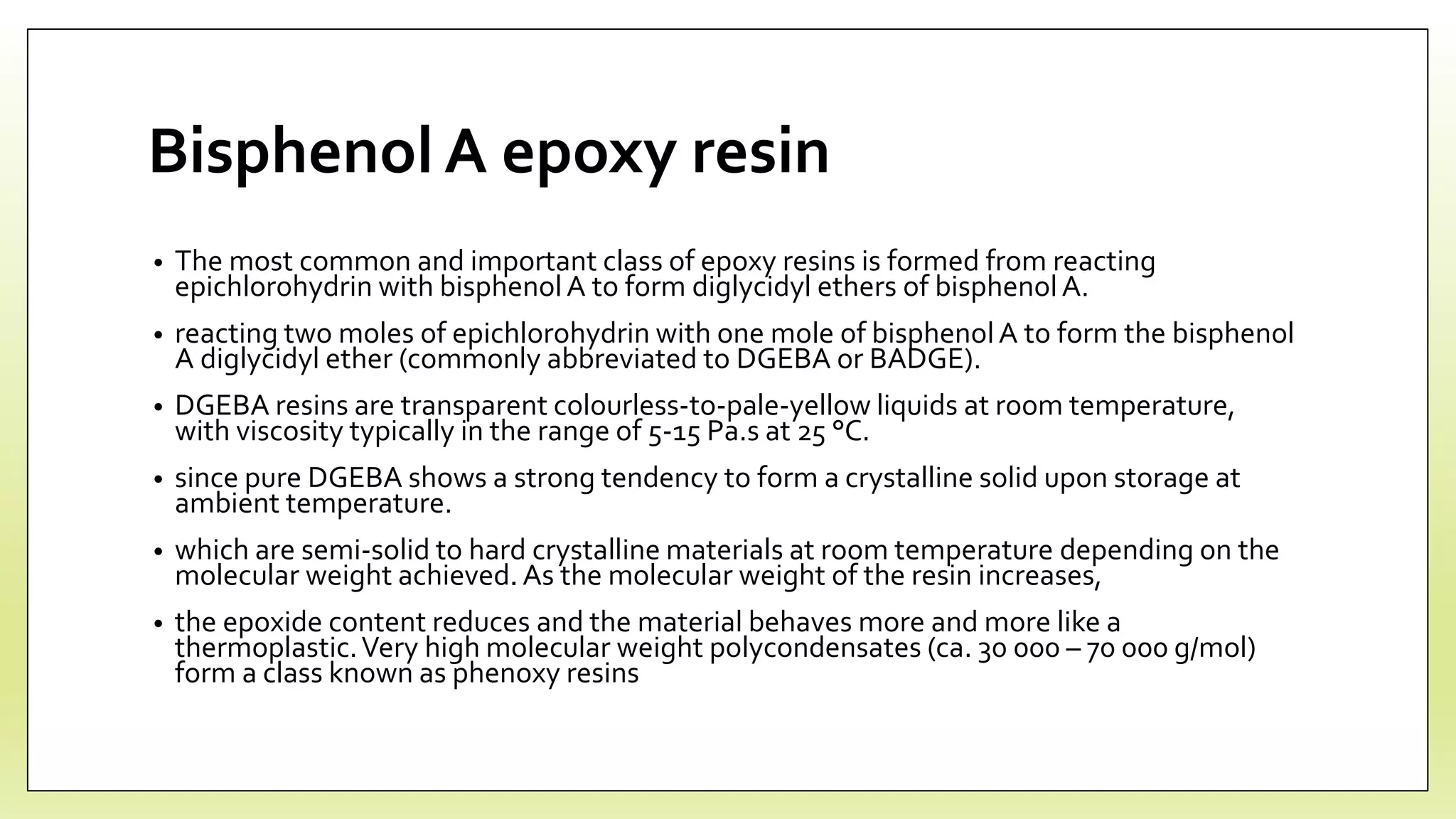 Epoxy resin presented by biswajit maity | PPTX
