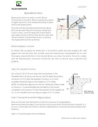 Epoxy used in construction | PDF