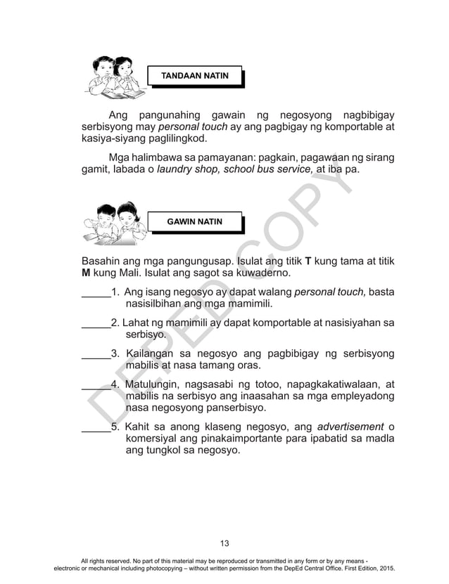 K TO 12 GRADE 4 LEARNER’S MATERIAL IN EPP (Q1-Q4) | PDF