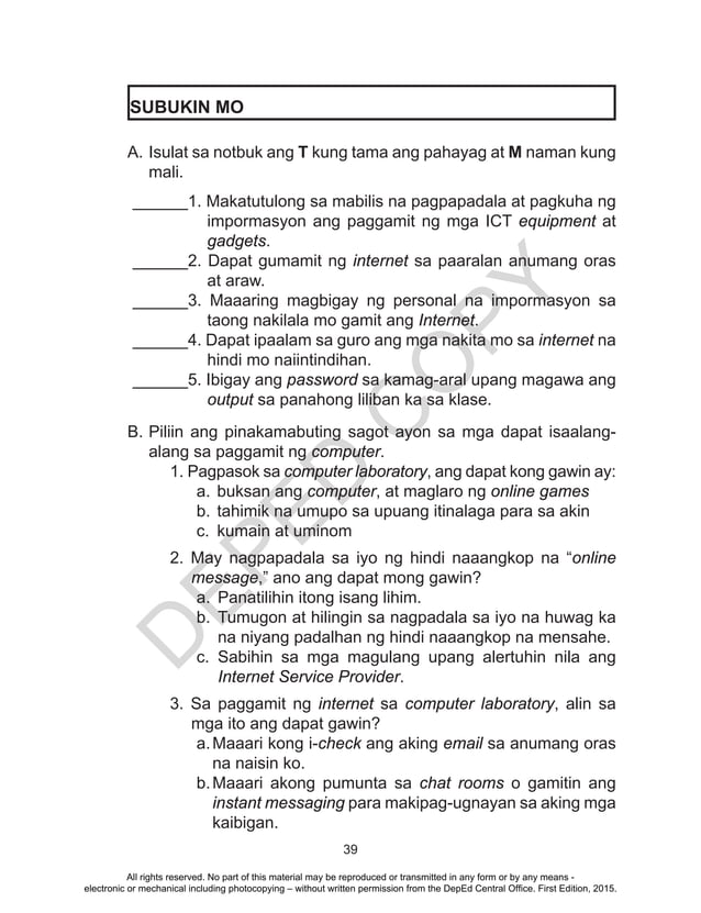 K TO 12 GRADE 4 LEARNER’S MATERIAL IN EPP (Q1-Q4) | PDF