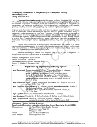 K TO 12 GRADE 4 TEACHER’S GUIDE IN EPP (Q1-Q4) | PDF
