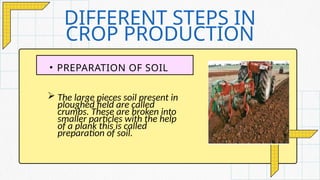 EPP Report about Agriculture of Crop production | PPT