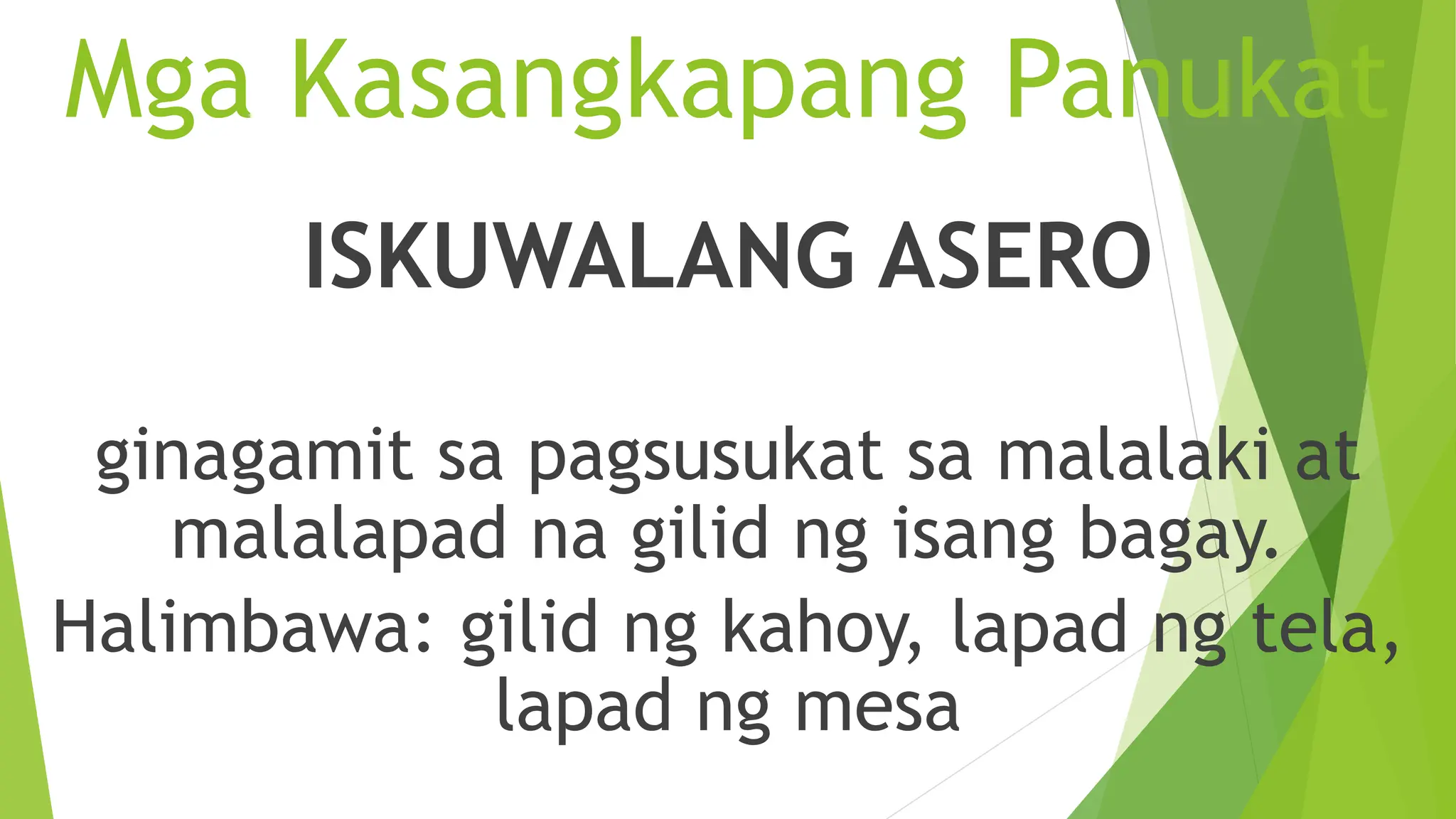 Pagsusukat at Ang Mga Kagamitan sa Pagsusukat | PPTX