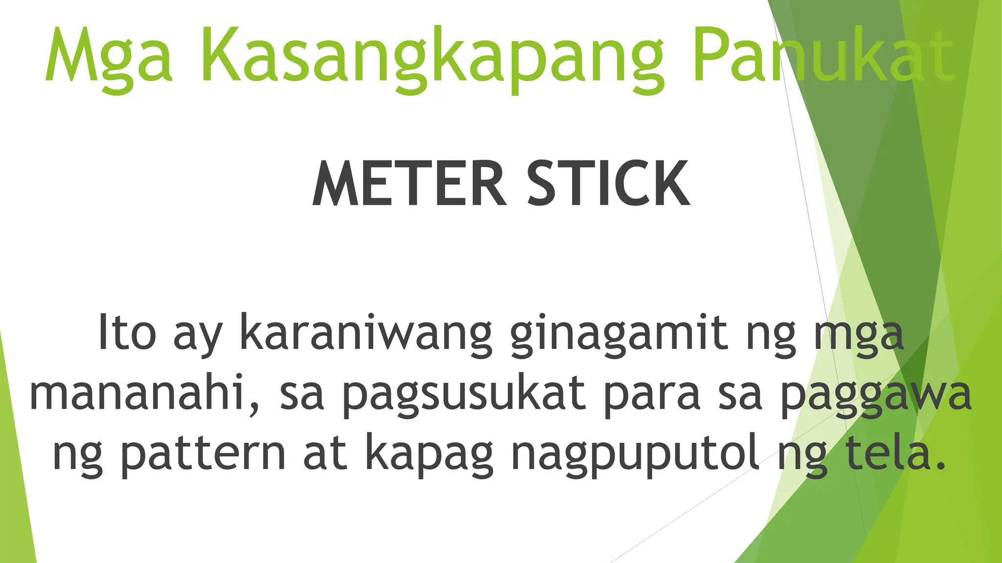 Pagsusukat at Ang Mga Kagamitan sa Pagsusukat | PPTX