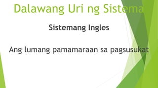 Pagsusukat at Ang Mga Kagamitan sa Pagsusukat | PPTX