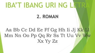 Pagleletra at Iba't Ibang Uri na Pagleletra | PPTX