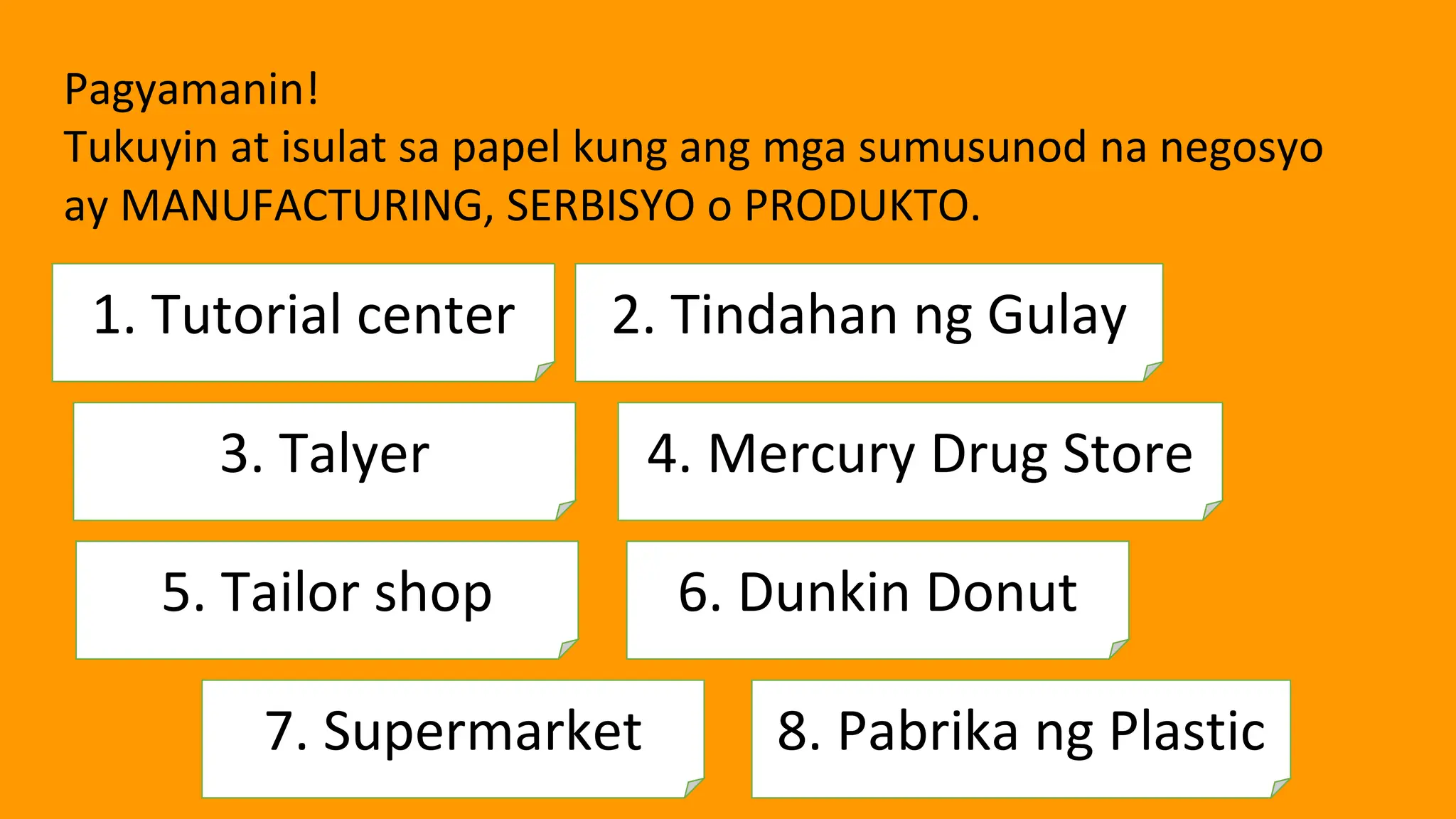 Natatalakay ang ibat ibang uri ng negosyo | PPTX