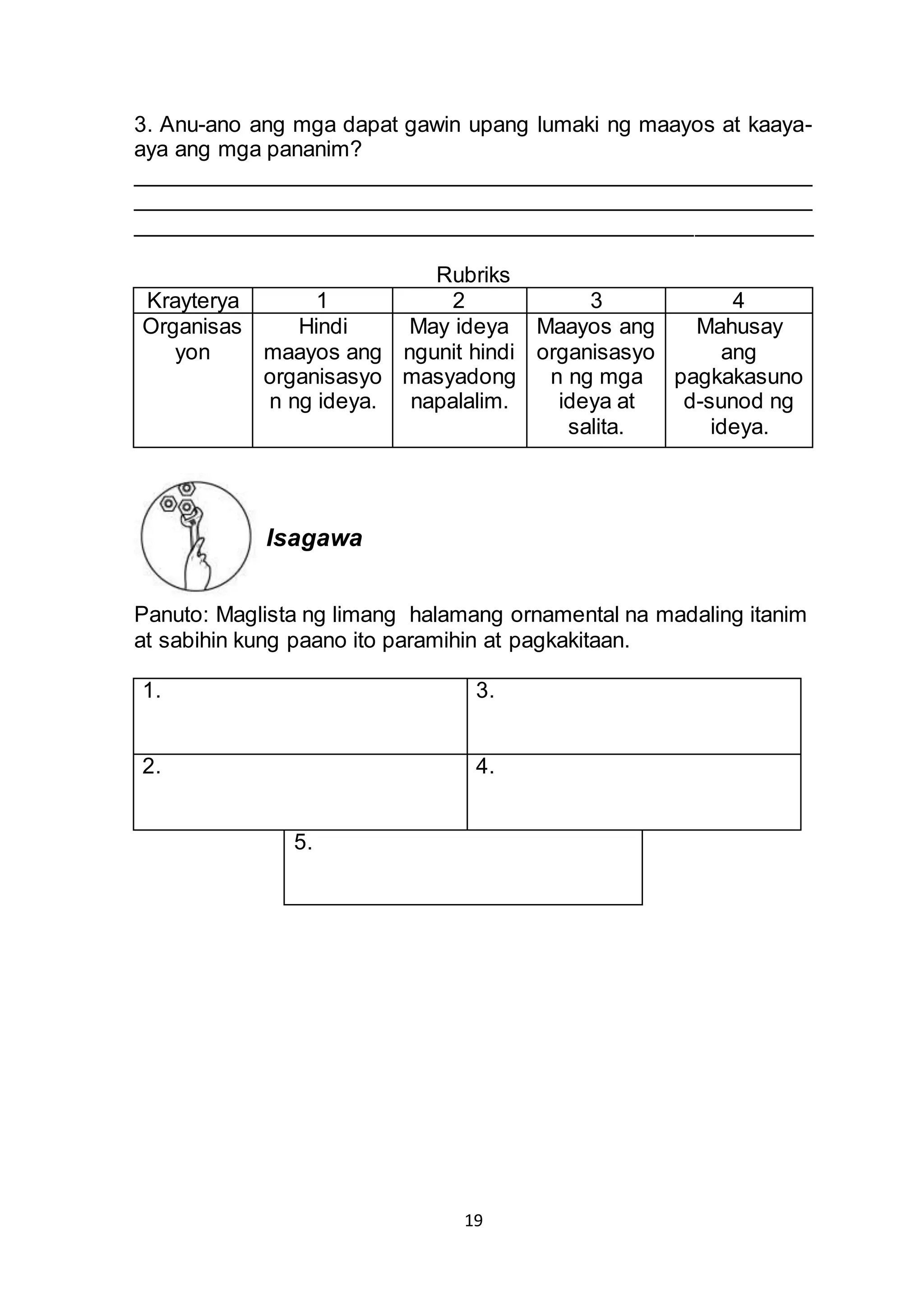 EPP4_Q1_Mod1_Mga Kasanayan at Kaalaman sa Pagtatanim ng Halamang Ornamental _Version 3.docx