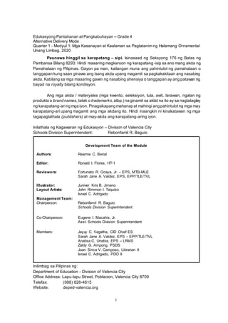 EPP4_Q1_Mod1_Mga Kasanayan at Kaalaman sa Pagtatanim ng Halamang Ornamental _Version 3.docx