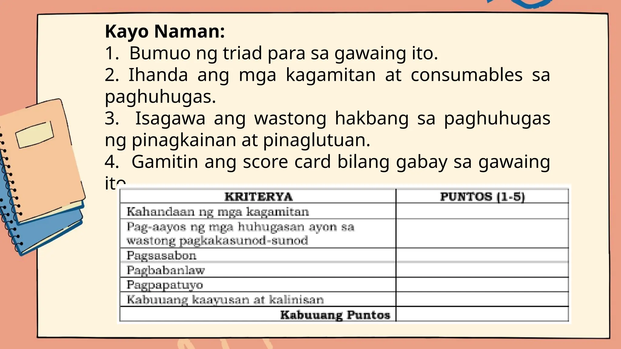 EPP 4_Q3_Week 4.pptx 1. Natutukoy ang mga kagamitan at consumables sa ...