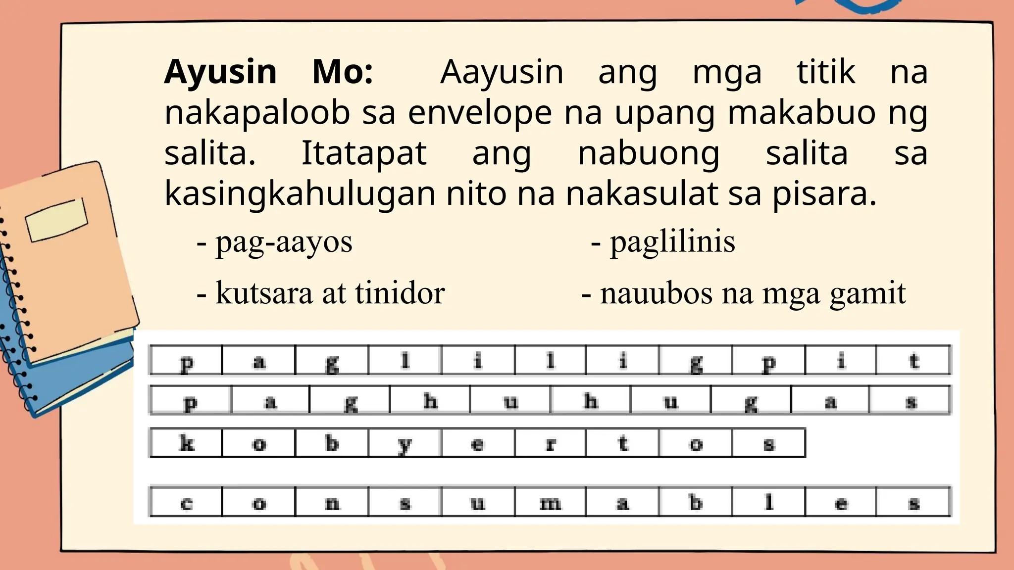 EPP 4_Q3_Week 4.pptx 1. Natutukoy ang mga kagamitan at consumables sa ...